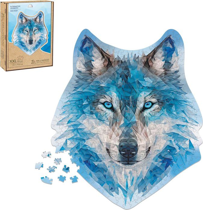 Puzzles en bois de forme irrégulière pour Toute la Famille - Loup ...