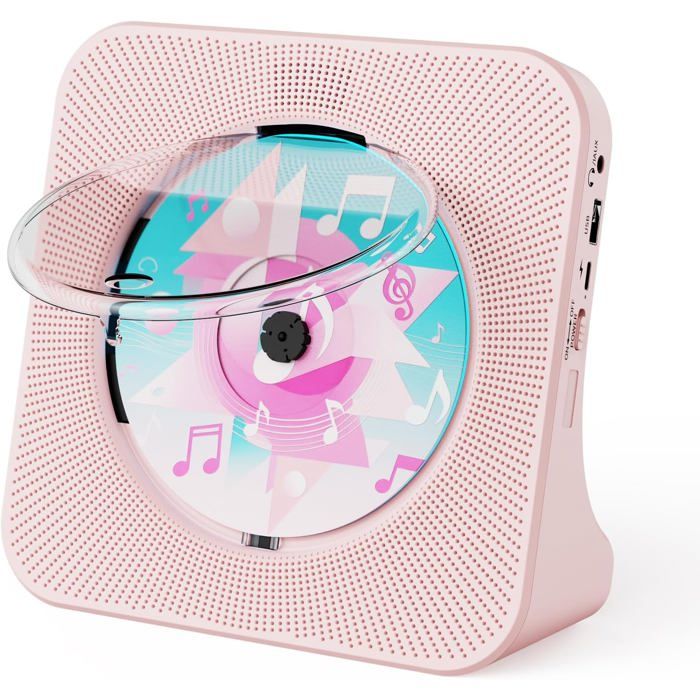 Lecteur CD Bluetooth avec Haut-Parleur Lecteur CD de Bureau Baladeur CD ...