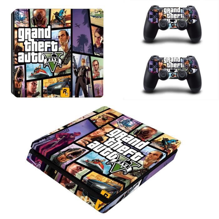 Jaune - Grand Theft Auto V GTA 5 PS4 Slim Skin Sticker Cover pour ...