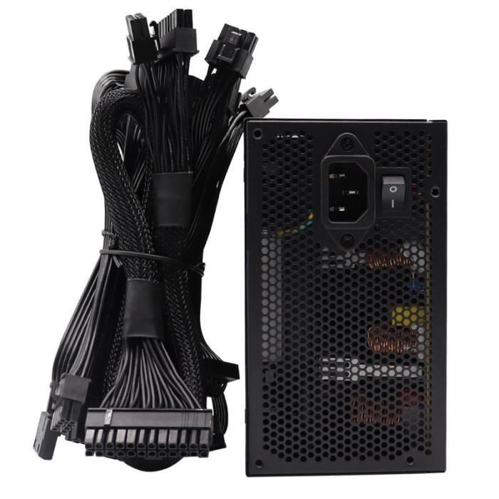 Alimentation modulaire complète 1000w pour pc max 1200w, compatible ...