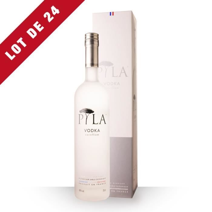 Lot de 24 - Vodka Pyla - Coffret - 24x70cl - Vodka - La cave Cdiscount