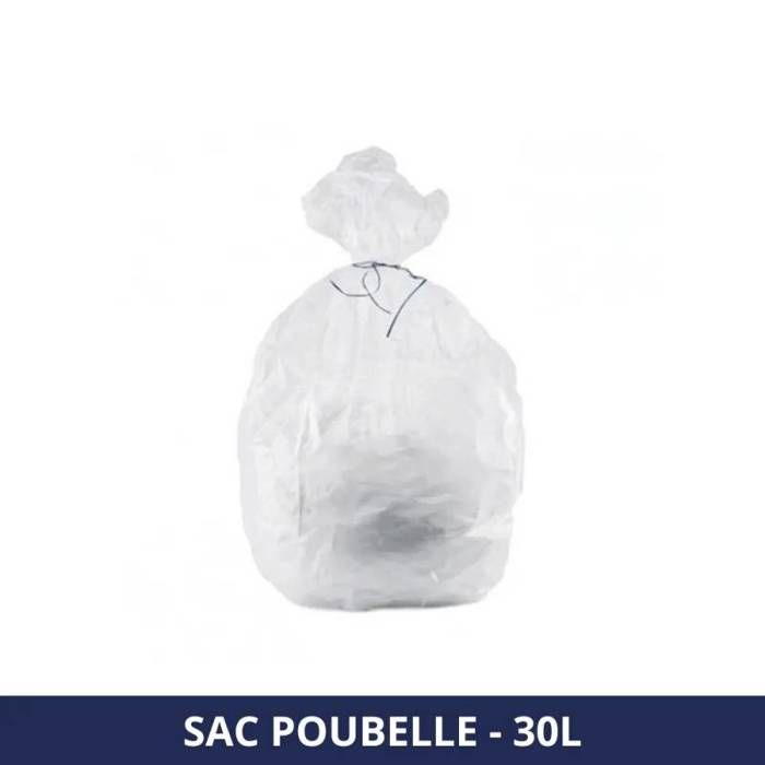 Filfa France - Sacs poubelle 30L blanc - 9U - x500 sacs Transparent ...