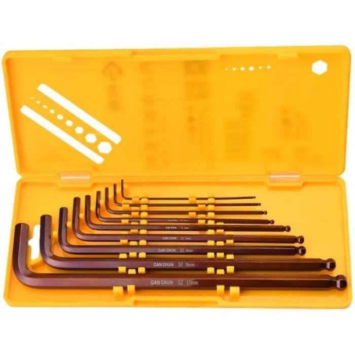 CLE ALLEN CLE A 6 PANS CLE MALE HEXAGONALE 9 pièces raisonnables Pièces ...