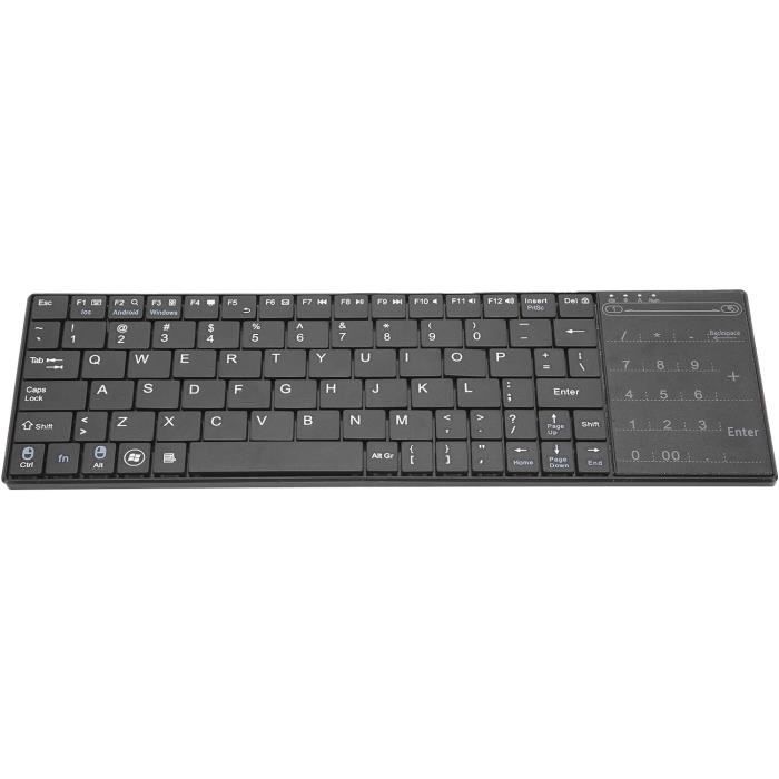 Clavier Sans Fil Avec Pavé Tactile, Clavier Multimédia Tout-En-Un Ultra ...