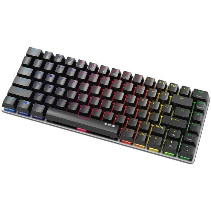 Docooler AK33 Mechanical Gaming Keyboard E-Sport Keyboard 82 Touches ...