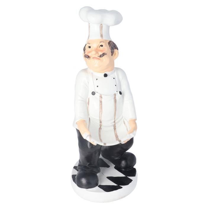 Statue de chef Chef Figurine, Exquise Figurine en Résine de Pays ...