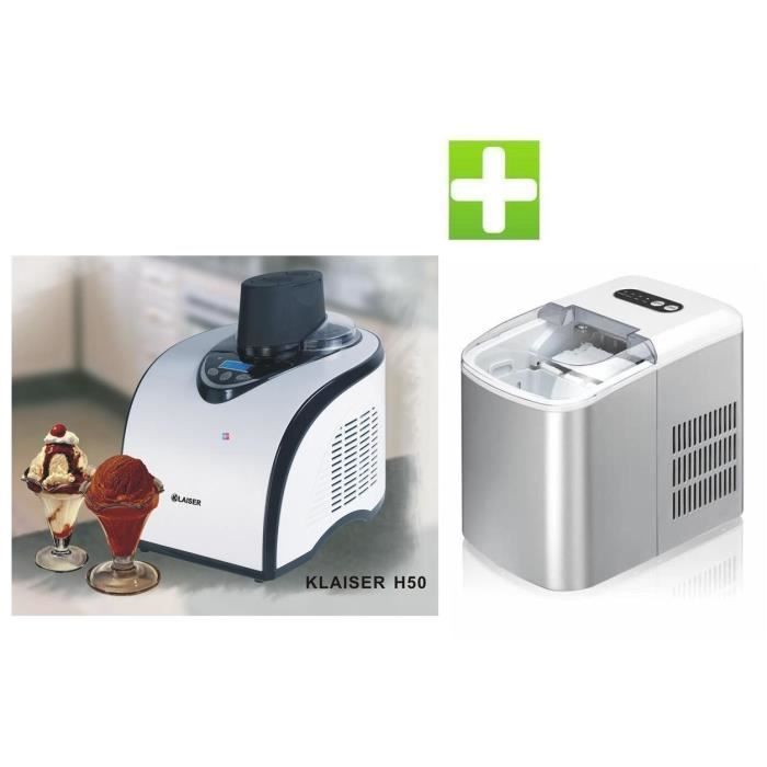 Sorbetière - KLAISER - H50 - 1 Litre - Autonome - 62 Recettes ...