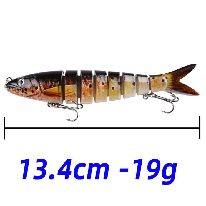 Leurre rigide coulant composé de 8 sections appât artificiel idéal pour ...