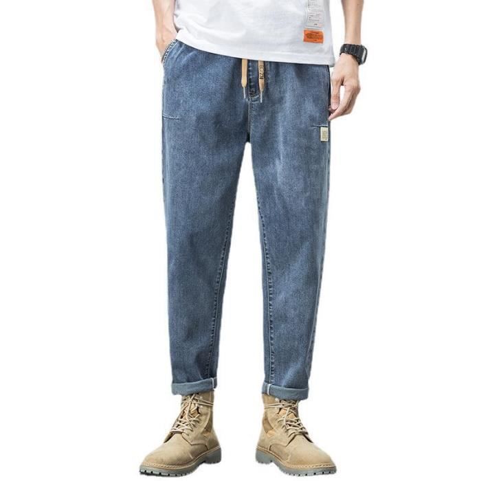 Jean Skinny Homme Regular Fit Délavé Effet Blanchi - INSFITY - Taille ...