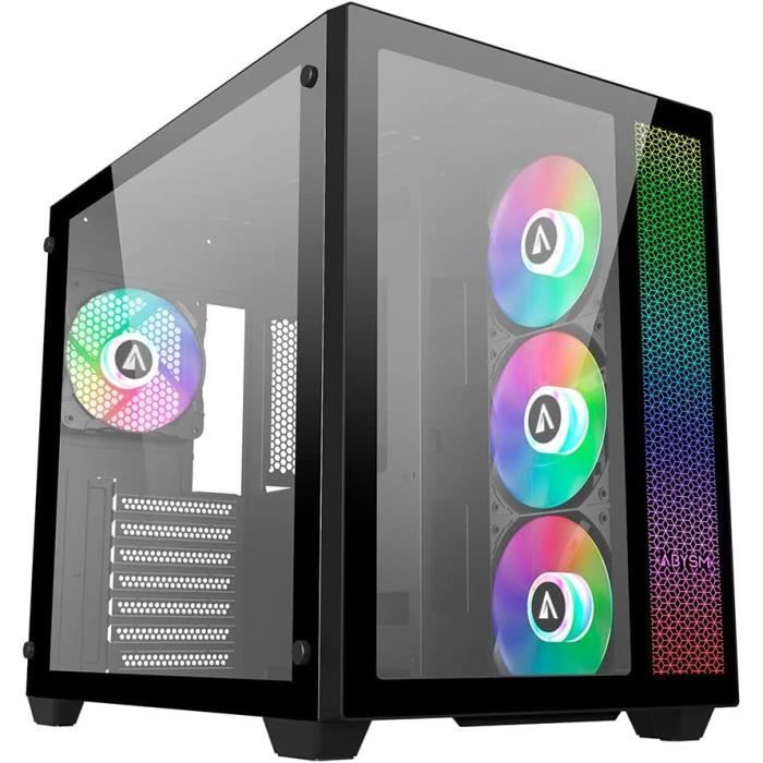 Boîtier Pc Gamer Danube Sava Black Atx, Avec Espace Pour Cartes ...