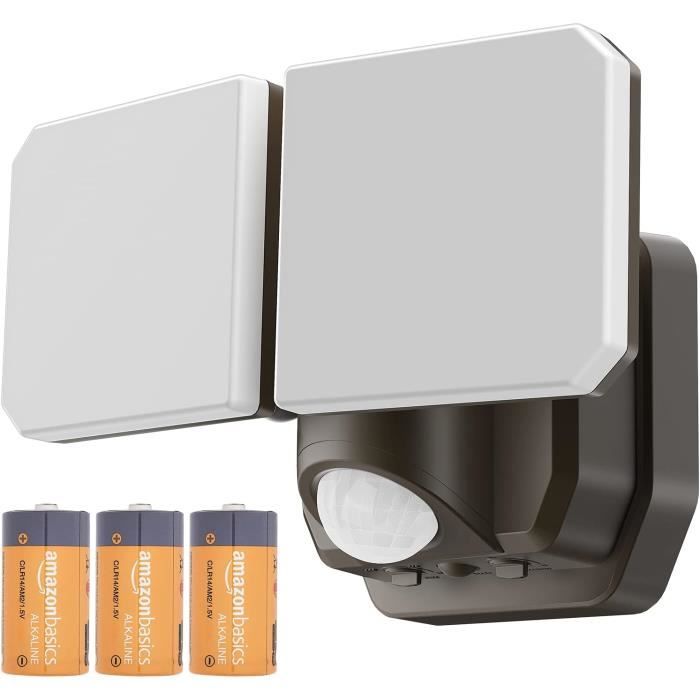 Eclairage Exterieur avec Detecteur Alimentée par Piles,1000LM IP65 ...