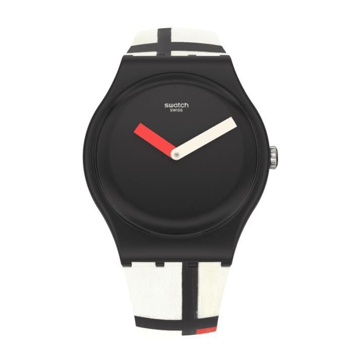 Swatch orologio RED, BLUE AND WHITE, BY PIET MONDRIAN SWATCH X CENTRE ...