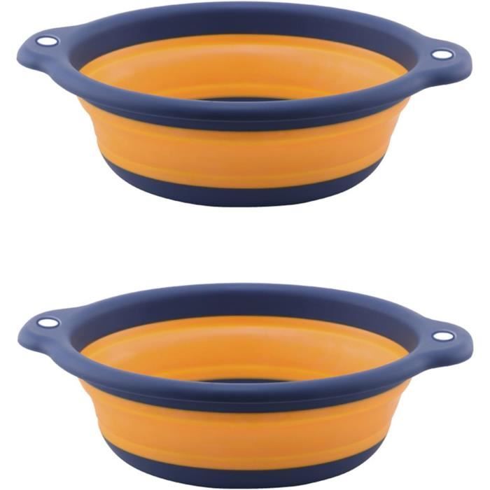 Bassin Pliant Portable En 2 Pièces, Lavabo Pliant Rétractable, Seau ...