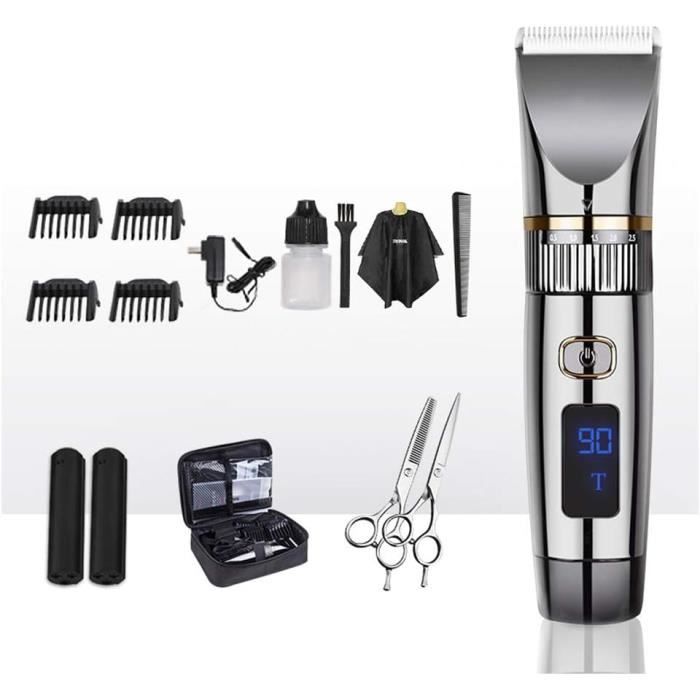 Tondeuse Cheveux Hommes Tondeuse Barbe,Acier Inoxydable + Tête En ...