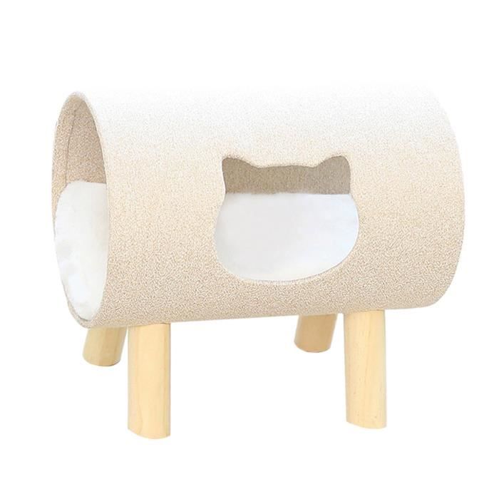 Lit de chat nid de lit de tube anti-dérapant lit de couchage avec ...