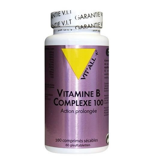 Vit'all+ Vitamines B Complexe 100 Action Prolongée 100 comprimés ...