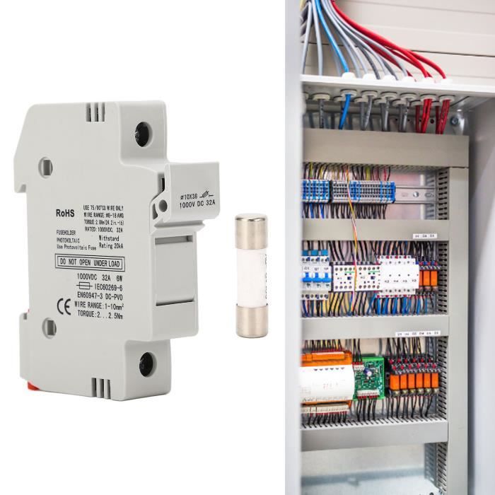 Disjoncteur à fusible Fusible Disjoncteur 1P 32A 1000V DC Interrupteur ...