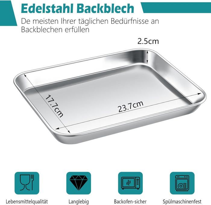 Mini plaque de cuisson rectangulaire en acier inoxydable pour ptisserie ...