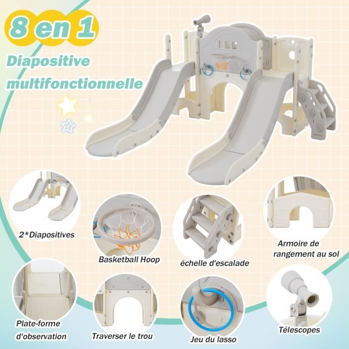 Toboggan extérieur enfant - Jeux extérieur enfant - Glissière toboggan ...