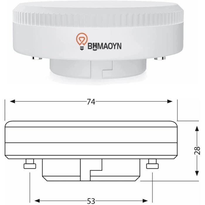 Gx53 Led 9W Blanc Chaud 3000K Gx53 Eclairage,Pas De Scintillement ...