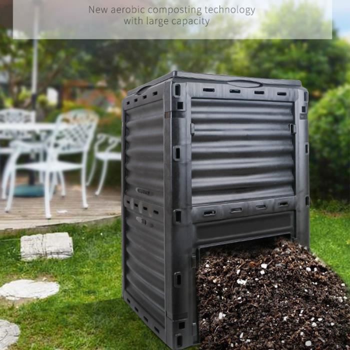 VGEBY bac à composteur de jardin Bac à composter pour prévenir la ...