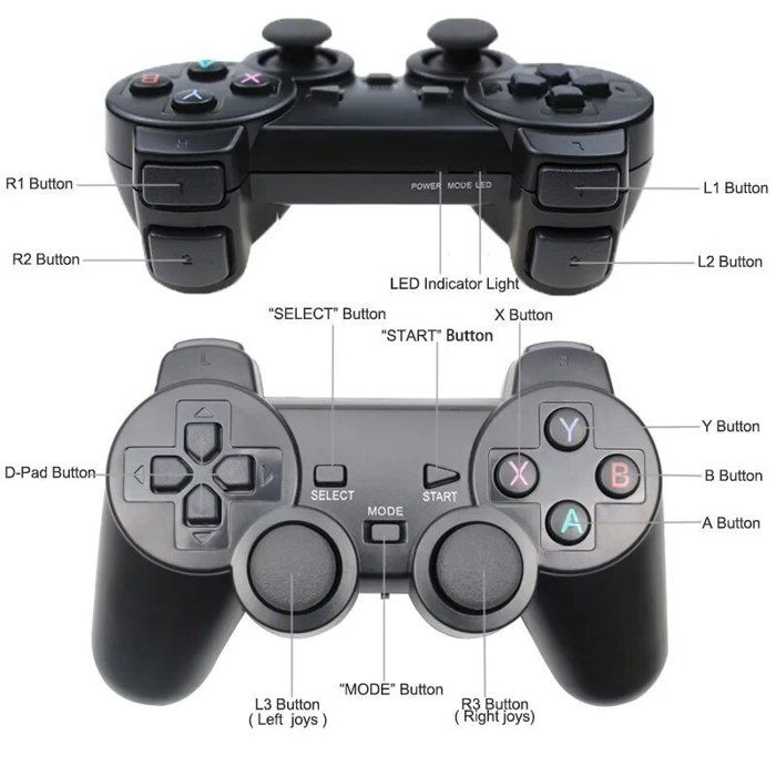 Pack manette de jeu sans fil 2,4 G Joystick USB ergonomique pour PC/TV ...