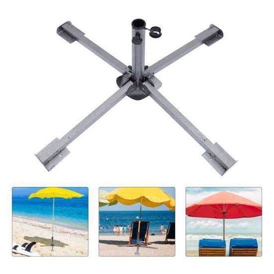YYV Pliable Plage De Stand Base De Parasol En Plein Air Parasol Ancre ...