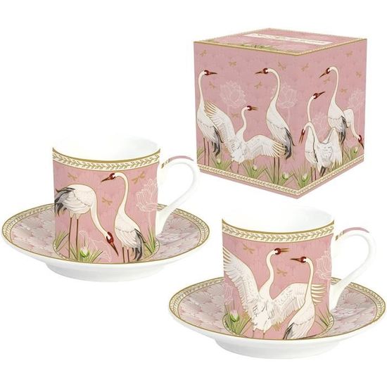 Ensembles Tasses Et Soucoupes - Easy Life Coffret 2 Cafe 75cl ...