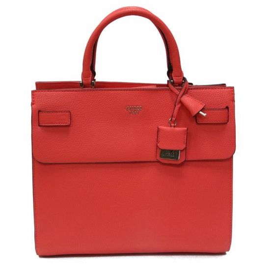 Grand sac cabas "Cate" GUESS rouge tomate - Cdiscount Bagagerie ...