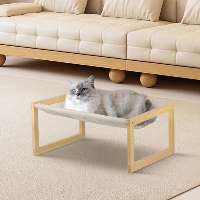 Lit pour chat-Lit en bois durable et amovible de 50 * 40 * 25 cm avec ...