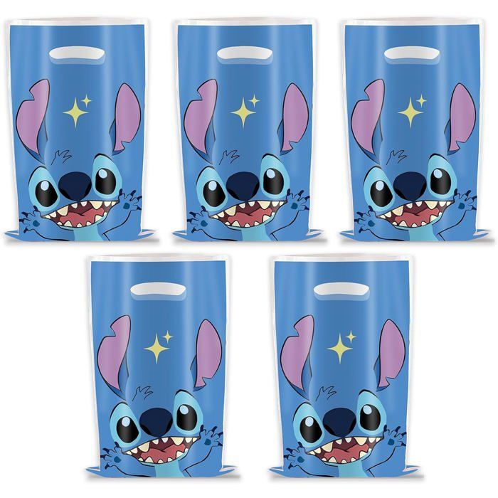Lot de 10 Sachets Bonbons Cadeaux Stitch - Idéal pour Anniversaires et ...