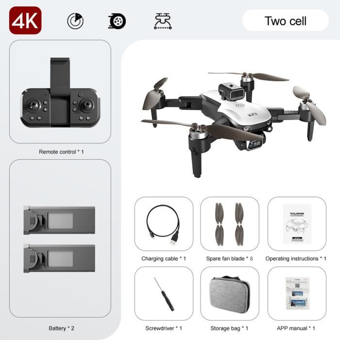 4K-B-2b-Drone RC S2S 1503 avec pilote sans bavure, caméra 6K HD ESC, 2 ...
