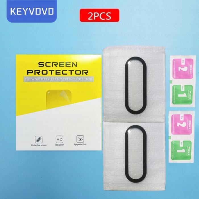 2PCS Pour Mi Bande 8-Protecteur d'écran en verre 10D pour Xiaomi mi band, film de protection sur ...