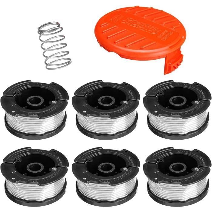 Bobine Fil Coupe Bordure Pour Black Et Decker Coupe-Bordures, 6 Bobine De Fil Debroussailleuse ...