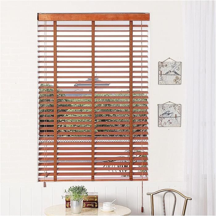 Stores En Bois Pour Fenêtres, Stores Vénitiens En Bois Massif Avec ...