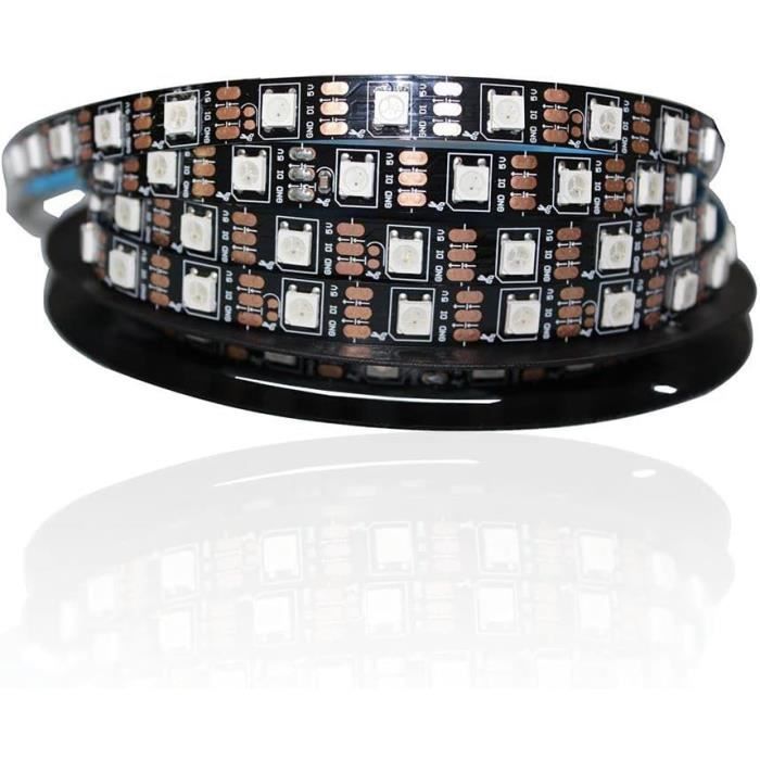 Bande Led Sans Étanche Noir Pcb 5 V 60 300 Led Ip30 5 M 5050 Sk6812 ...