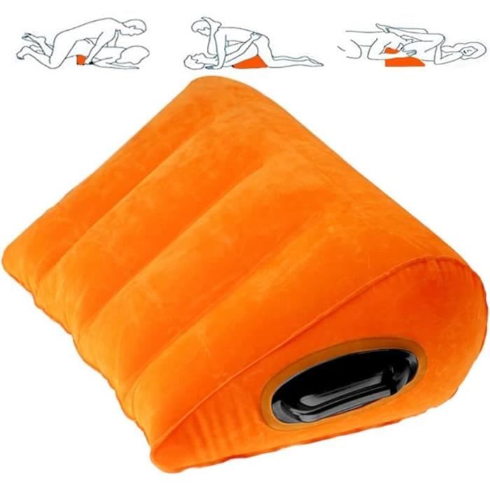 Oreiller Triangle Orange Oreiller Gonflable Voyage Camping Oreiller ...