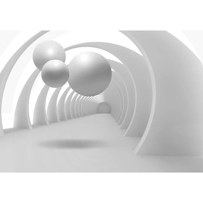 | Papier Peint Intissé 3D Effet Abstrait Abstraction 250X175 Cm Trompe ...