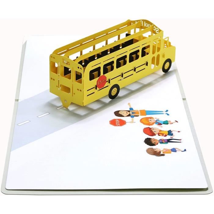 Cutpopup Carte Pop-Up Pour La Rentrée Scolaire, Carte D'Anniversaire En ...