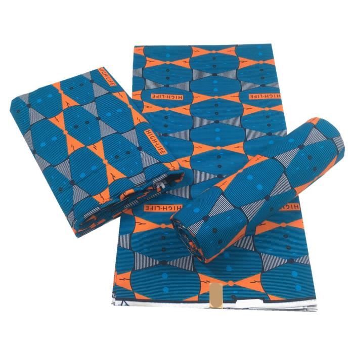 Tissu,Pagne africain en cire 100% coton, véritable Wax à imprimés ...