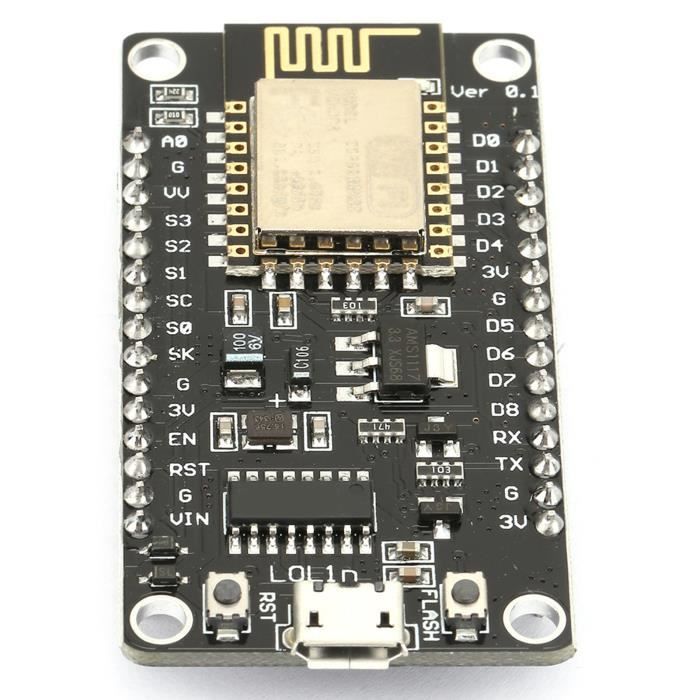 Qiilu Carte de développement IOT Module de carte de développement Internet sans fil ESP8266 ...
