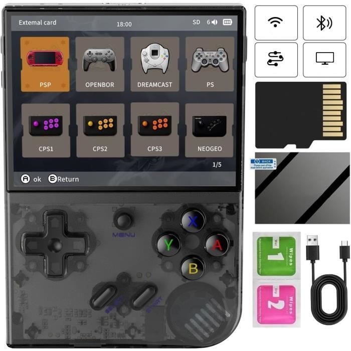 Console de Jeux Portable - RG35XX Plus - Écran IPS 3.5'' - 64G TF Card ...