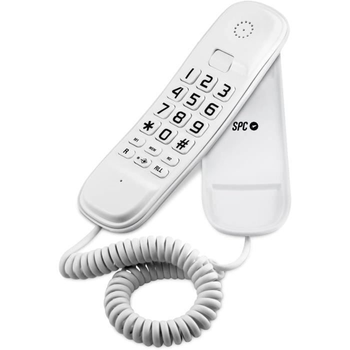 Original Lite Téléphone Filaire De Bureau Ou Mural,Compact Et Facile À ...