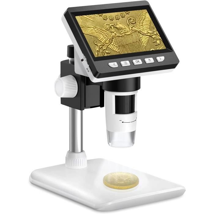 Microscope Numérique,4.3''Ips Microscope 50X-1000X Grossissement ...