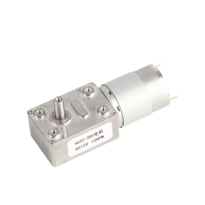 EJ.life Réducteur à engrenage à vis sans fin Moteur de réduction à courant continu 10RPM 4632 ...