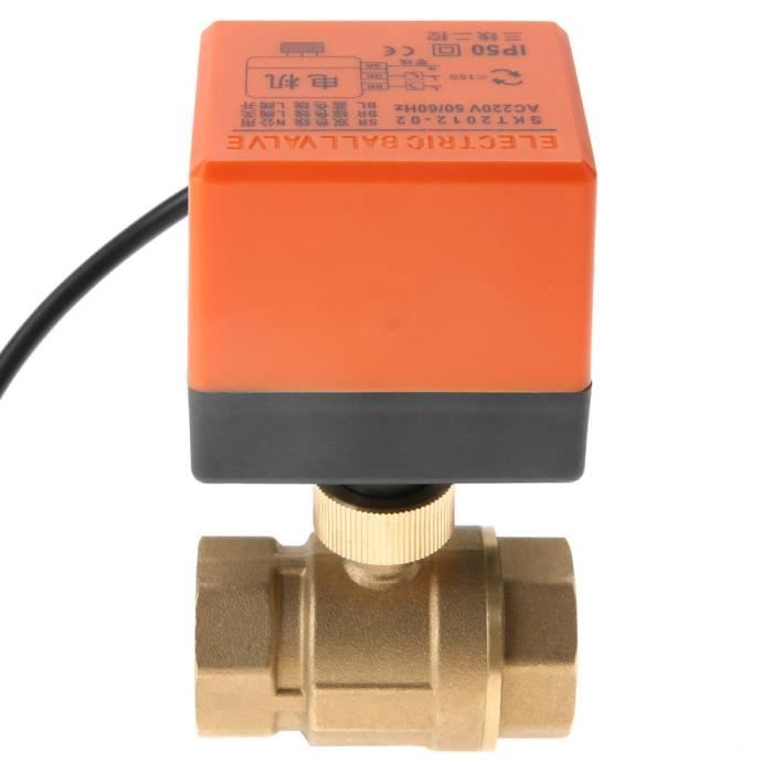 Garosa vanne motorisée AC 220V G1 DN25 2 voies 3 fils contrôle 2 points en laiton vanne à bille ...