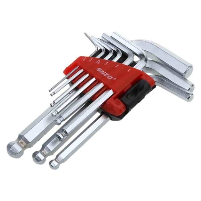 CLE ALLEN - CLE A 6 PANS - CLE MALE HEXAGONALE clés clés 1 set hex ...