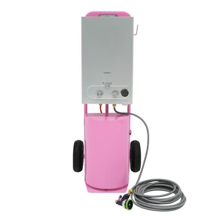 Douche de Cheval Portable Deluxe - Rose - Chaudière 18L - Pistolet 9 ...