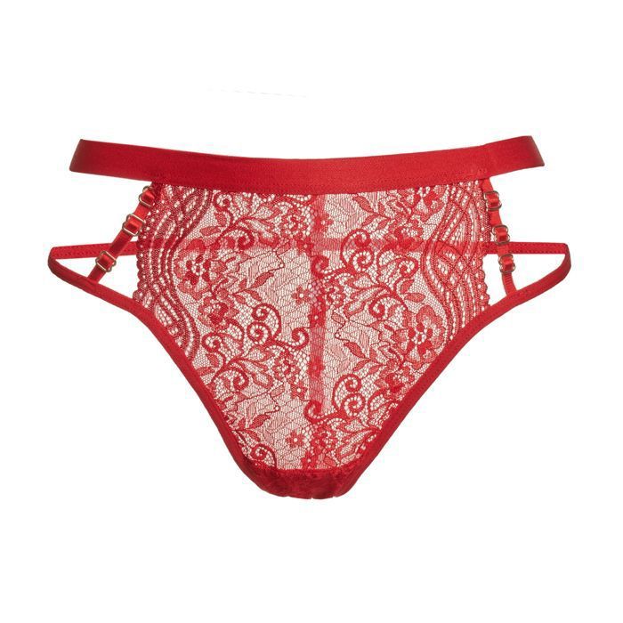 String en dentelle rouge 21683 pour femme-rouge Rojo - Cdiscount Prêt-à ...