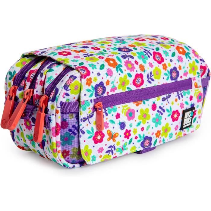 Trousse Scolaire Triple Design Avec Grandes Poches Intérieures Et ...